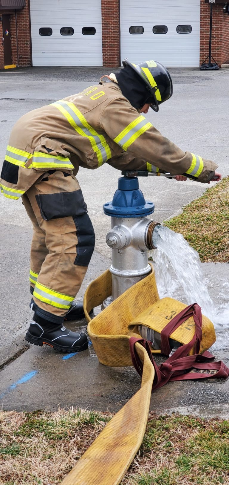 Ladder and Hydrant Training - Cave Spring Volunteer Fire Department